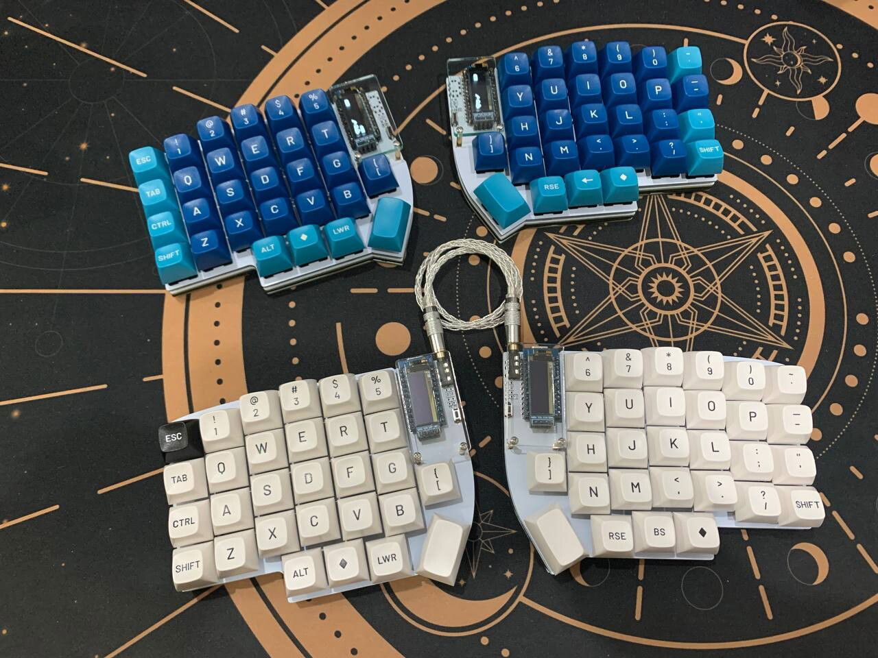 Wireless White Lily58 Pro with MT3 Dasher Keycaps » keebs.gg