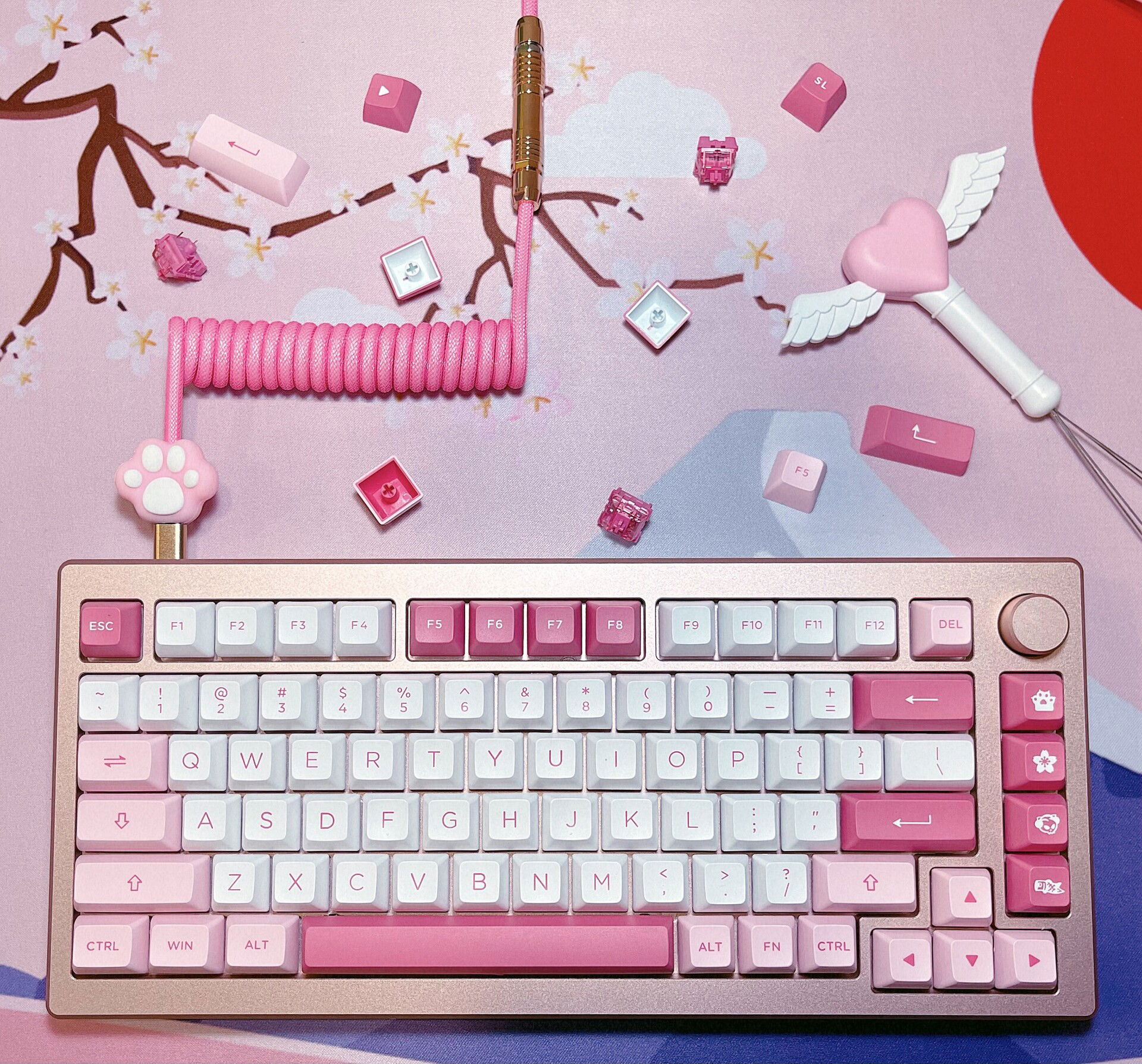My pink keeb build💗 » keebs.gg