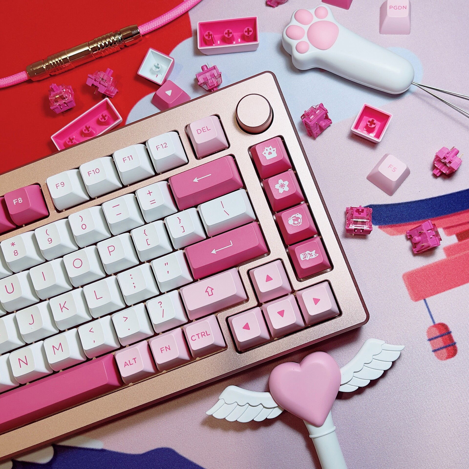 My pink keeb build💗 » keebs.gg