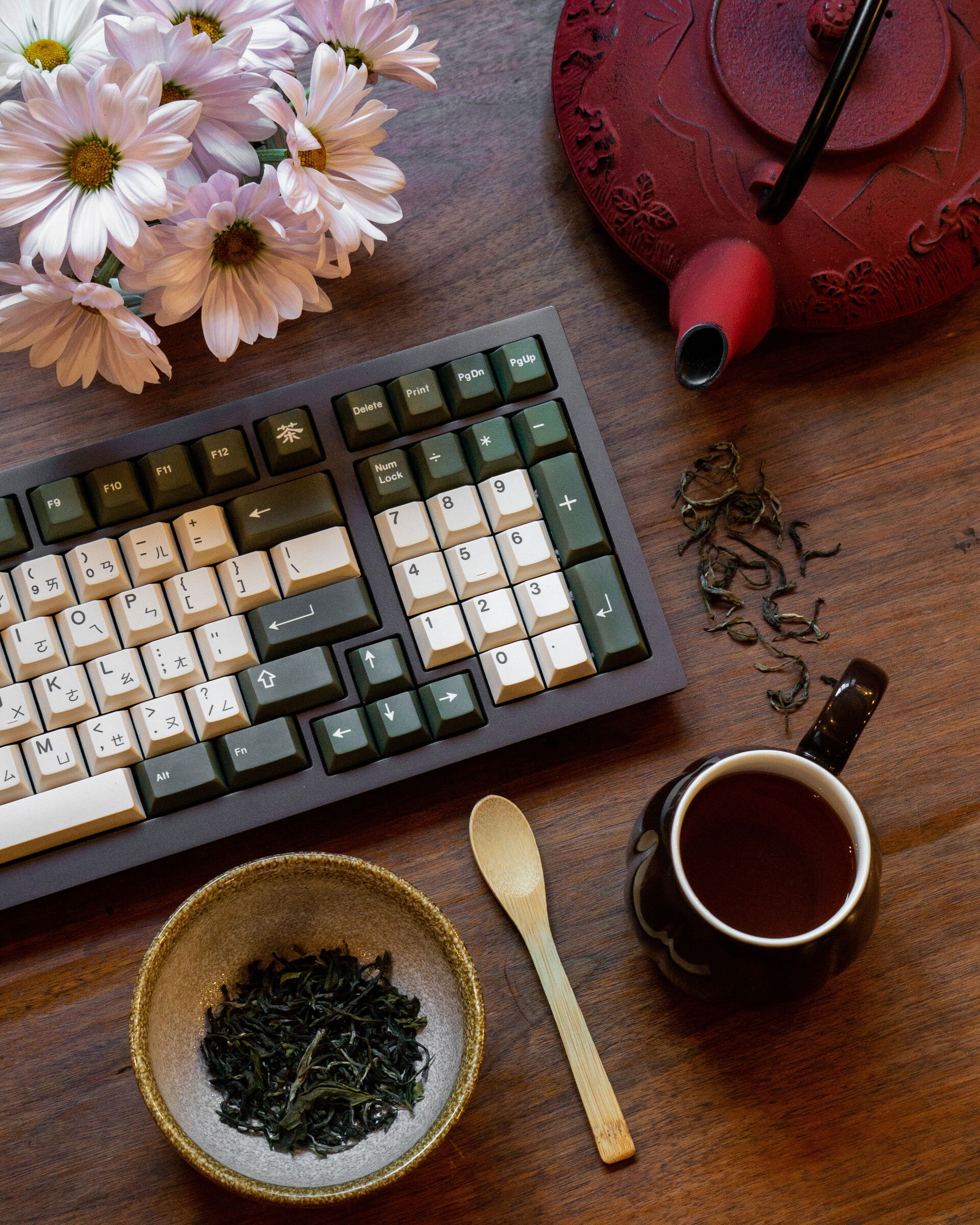 Built My Wife a Tea Themed Keyboard 🍵 (Rekt 1800) » keebs.gg