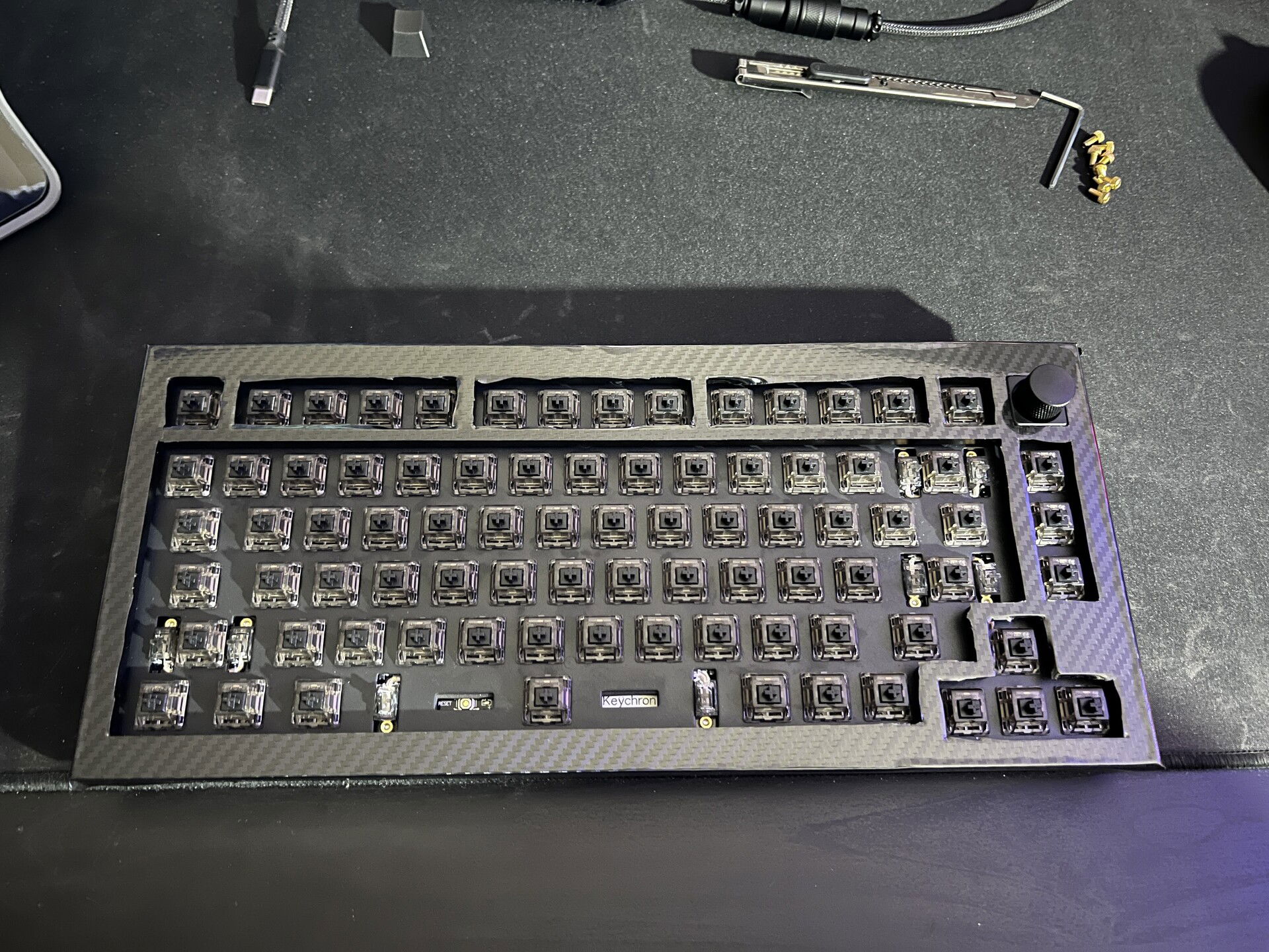 Keychron Q1 Knob: Carbon Edition » keebs.gg