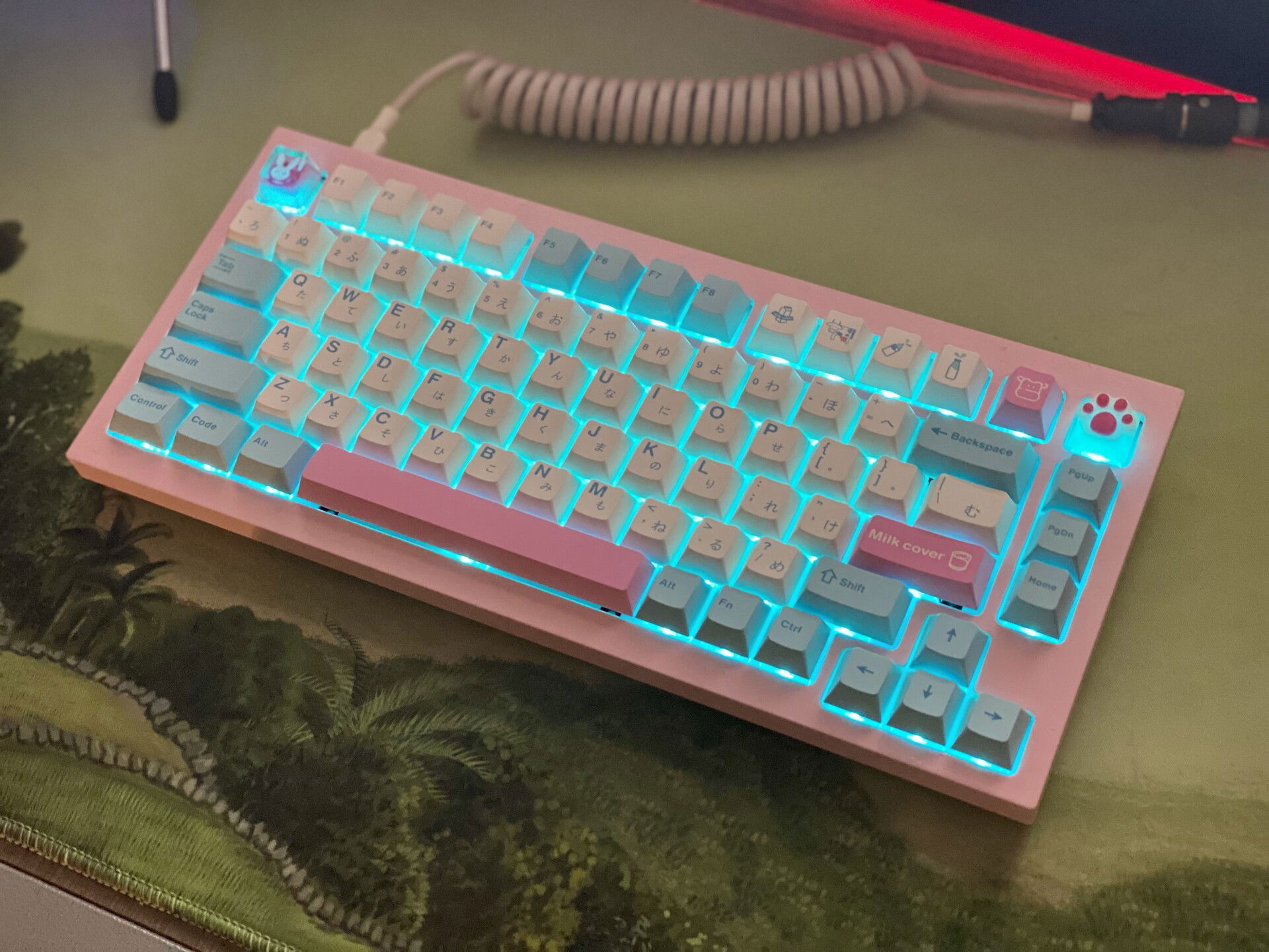 Custom Painted Pink Keychron Q1 » keebs.gg