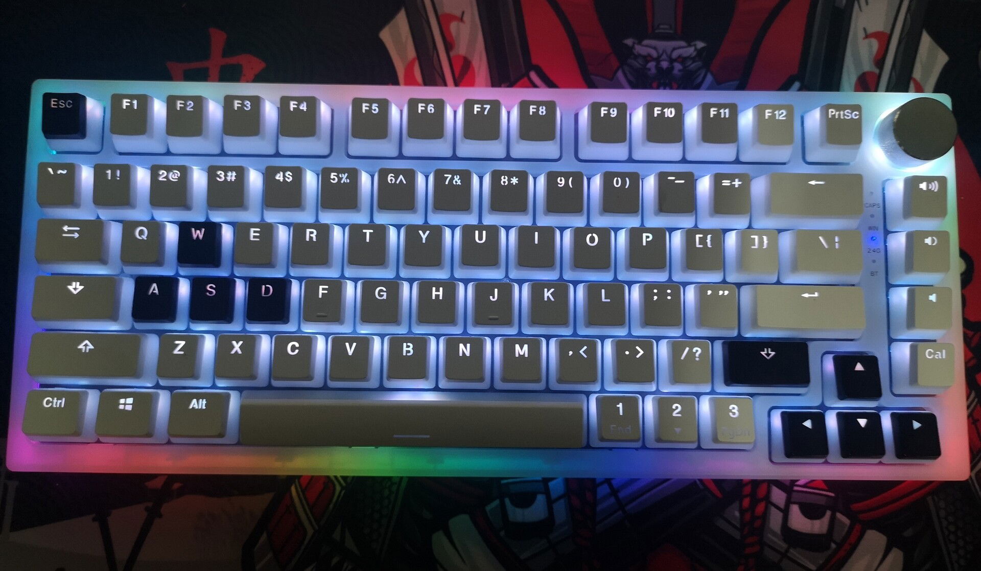 Feker IK75 black and white pudding » keebs.gg