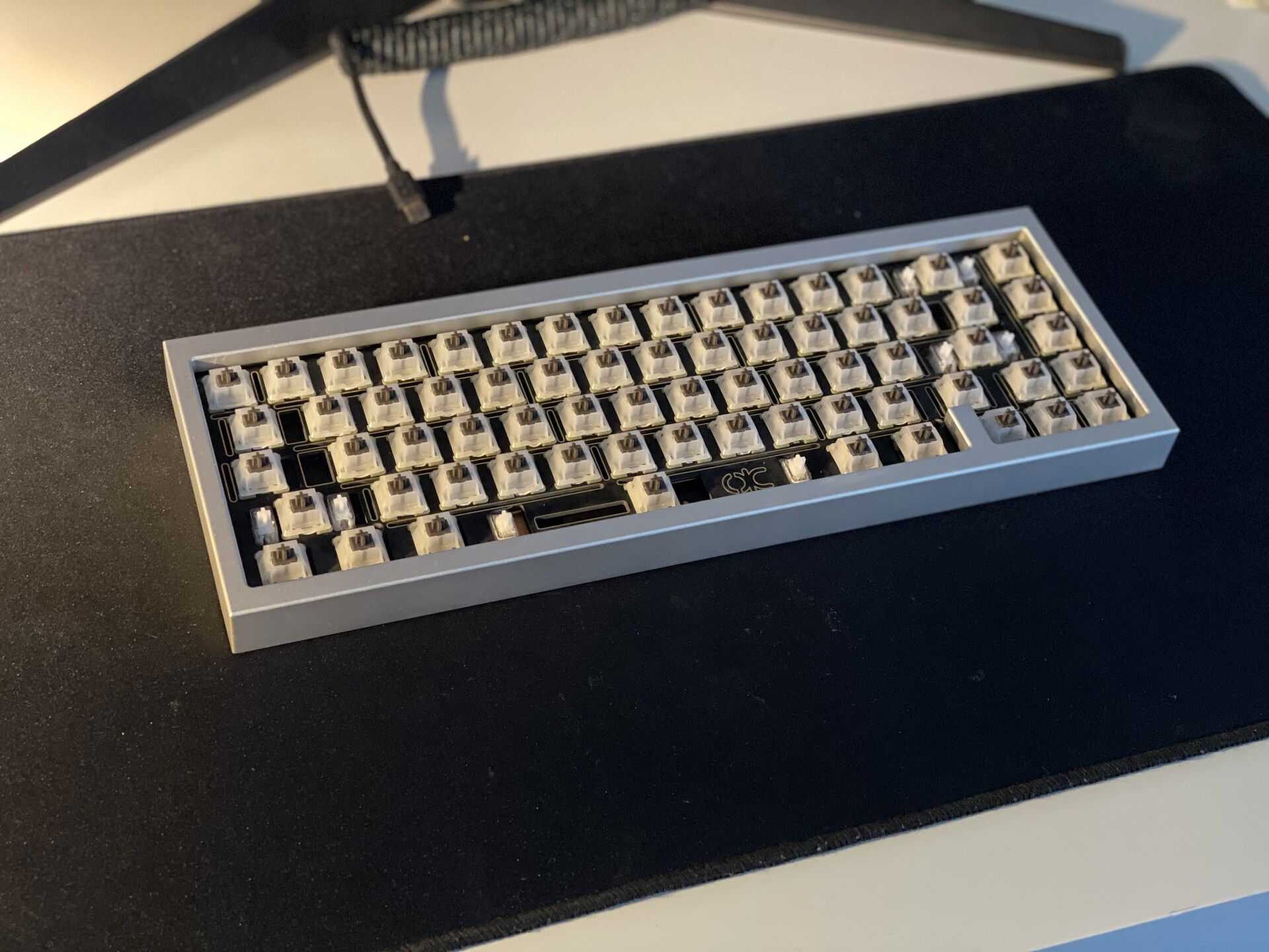 Silver QK65 - Deep Navy » keebs.gg