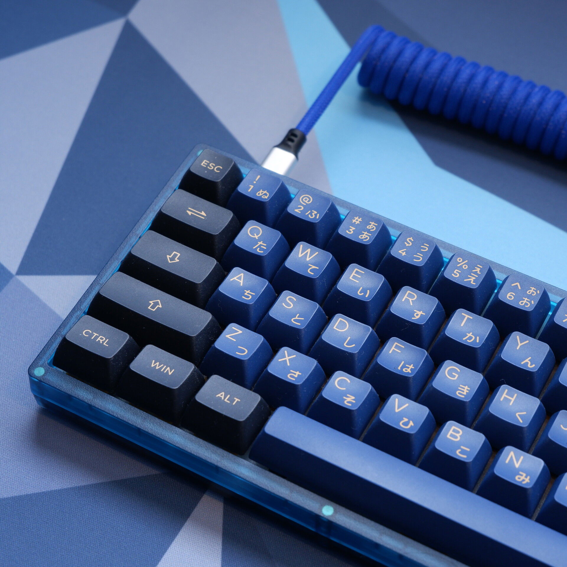 KBD67 Lite Akko Blue Samurai » keebs.gg